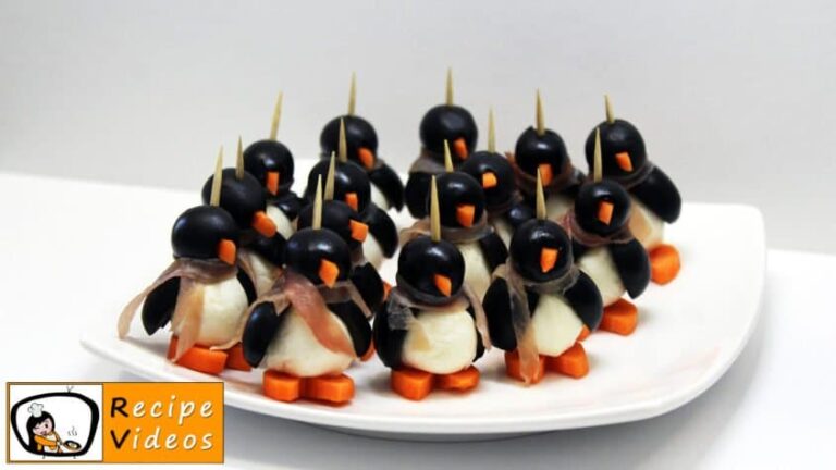MOZZARELLA PENGUINS WITH VIDEO - Cute Party Appetizers