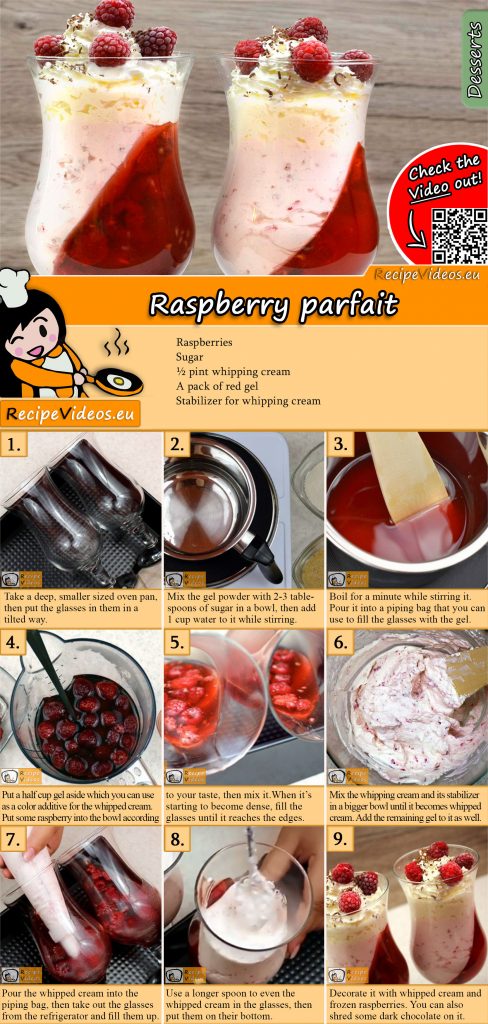 RASPBERRY PARFAIT RECIPE WITH VIDEO - Raspberry Parfait Recipe