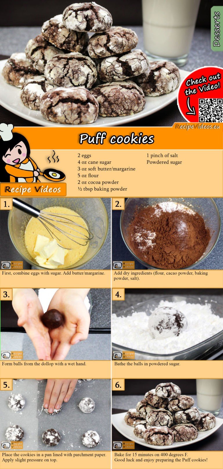 PUFF COOKIES RECIPE WITH VIDEO - simple Puff cookies recipe