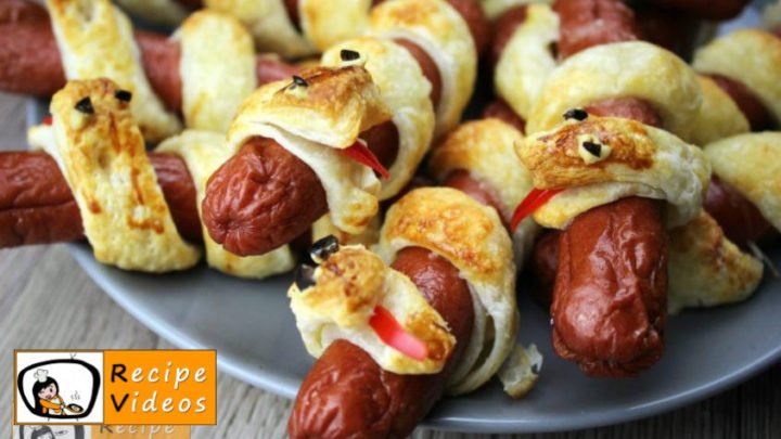HOTDOG SNAKES RECIPE WITH VIDEO - simple Hotdog Snakes recipe