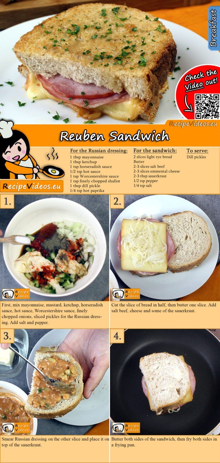 REUBEN SANDWICH RECIPE WITH VIDEO - Reuben Sandwich Recipe