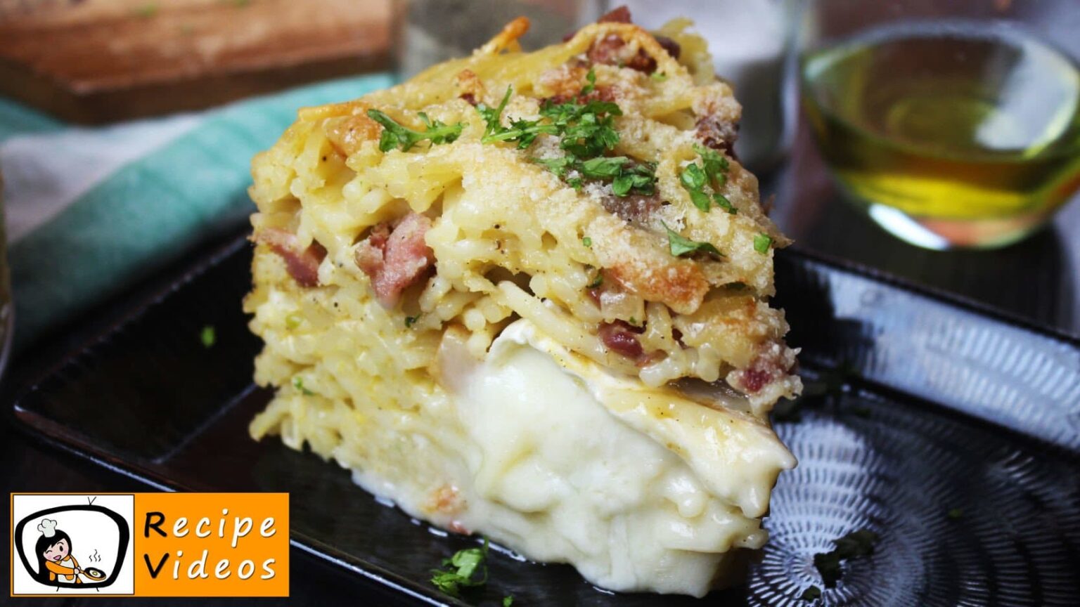 Spaghetti Cake with Camembert - Recipe Videos